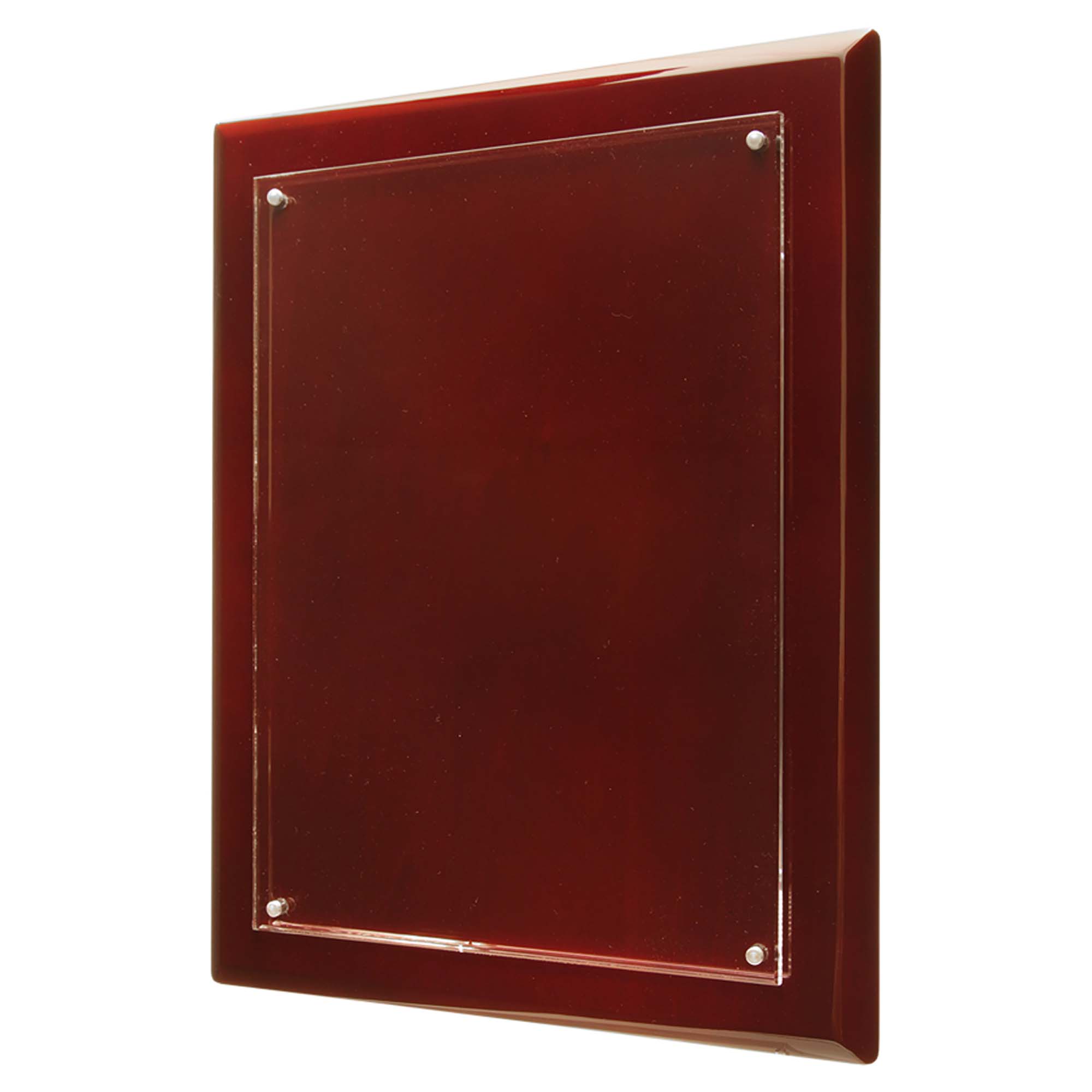 9" x 12" Rosewood Piano Finish Floating Acrylic Plaque | Viking Awards ...